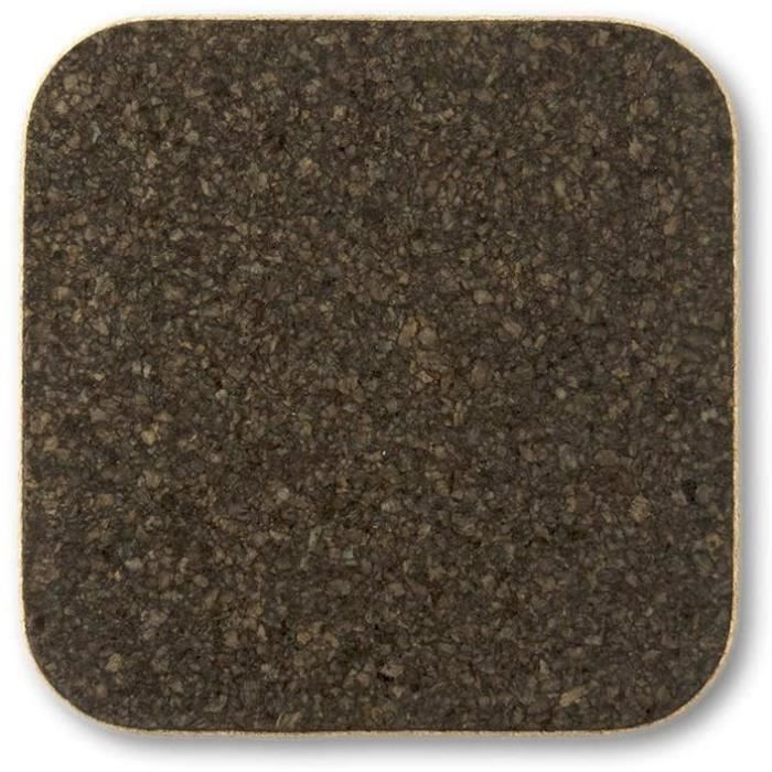 Sous-plat dessous de plats en liège, carré, 15 x 15 cm, design ...