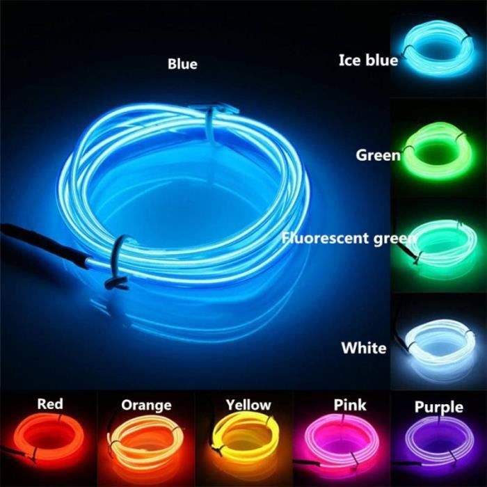 Vert fluorescent - Câble lumineux LED fluo Flexible, 5M-10M, luminaire ...