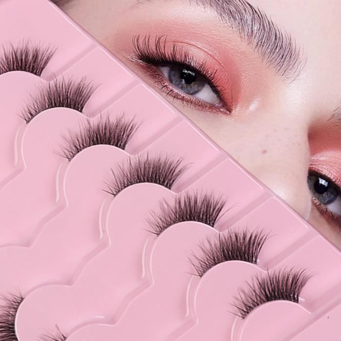 Pestañas Postizas, Naturales Medias Pestañas, Postizas Banda ...