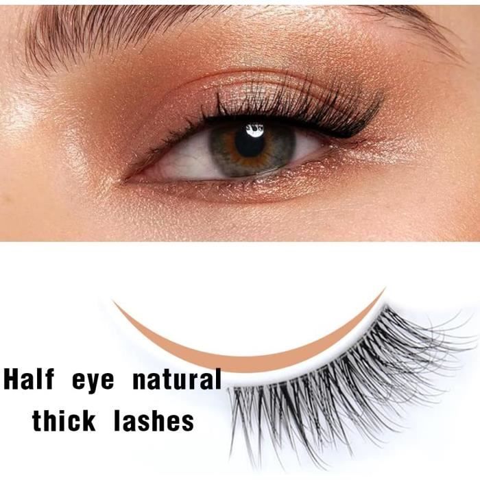 Pestañas Postizas, Naturales Medias Pestañas, Postizas Banda ...