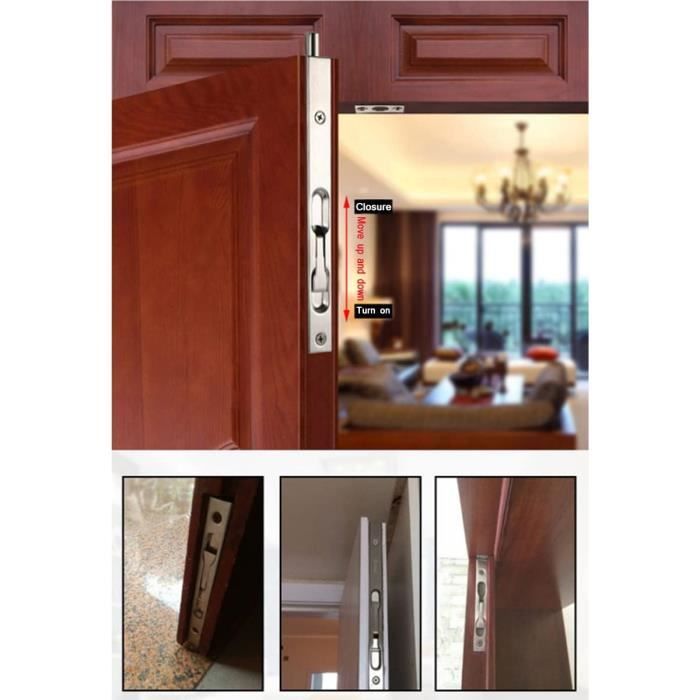 2 Pièces Loquet Caché De Porte Boulon De Sécurité, Loquet Coulissant De ...
