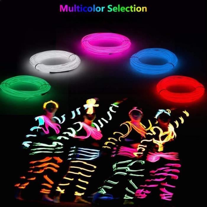 Vert fluorescent - Câble lumineux LED fluo Flexible, 5M-10M, luminaire ...