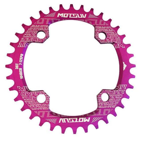 MOTSUV-Plateau rond étroit et large pour vtt,pièces de plaque dentée de ...