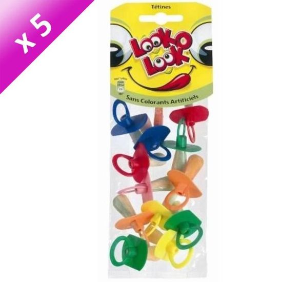 [LOT DE 5] LOOK O LOOK Bonbons Look Tétines - colorants d'origine ...