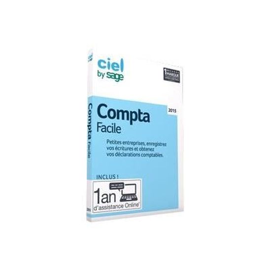 Ciel Compta Facile 2015 + 1 an d'assistance online - Cdiscount Informatique