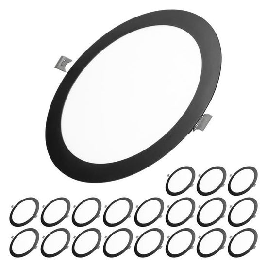 Ecd Germany 20x Led Panel Spot Encastrable 18w Remplace 90w Halogène