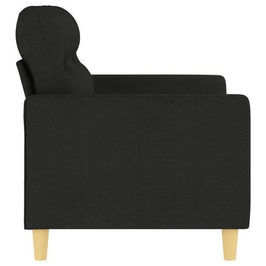ESTINK Canapé à 2 places Noir 120 cm Tissu A083 - Cdiscount Maison