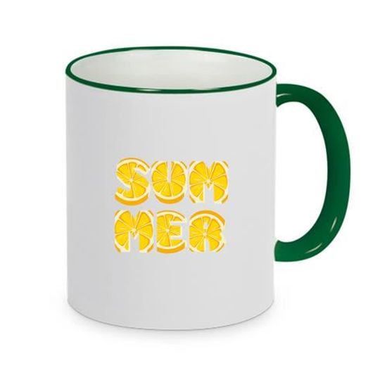 Mug - Céramique - Vert fonce LMK LEMON SUMMER - Cdiscount Maison