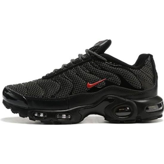 Chaussures de sport Nike Air Max Plus TN - Enfant - Noir - Lacets Noir ...