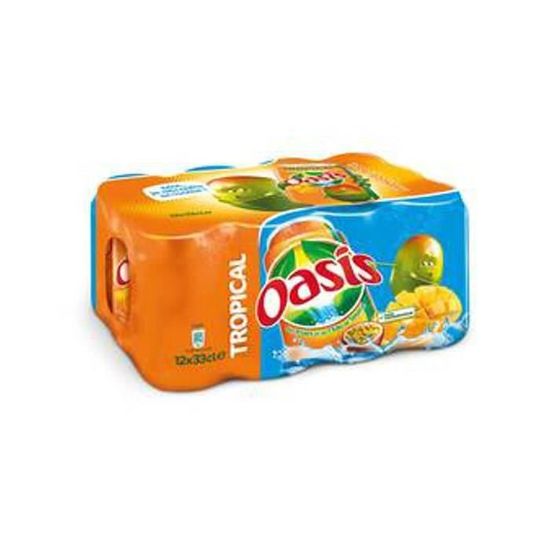 OASIS Tropical Canettes 12x33cl - Cdiscount Au quotidien