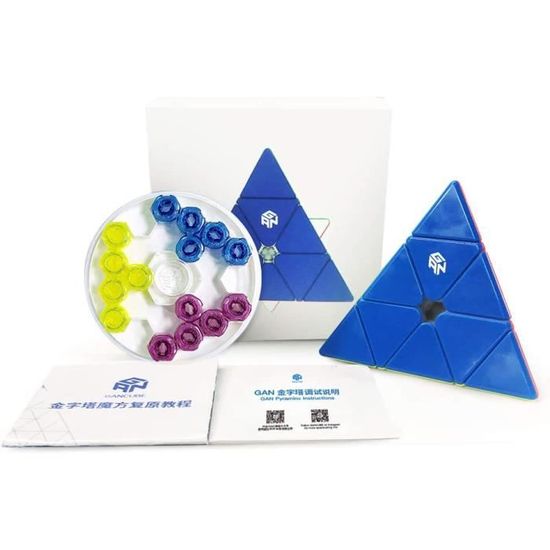 GAN Pyraminx 60 Aimants, Puzzle de Pyramide Magnétique de Vitesse Cube ...