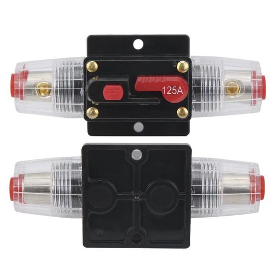 SURENHAP Porte-fusible Disjoncteur Stéréo 125A Support en Ligne de ...