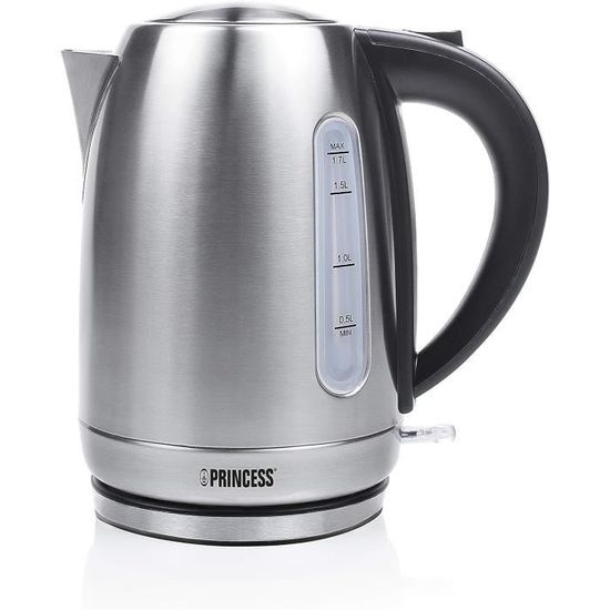 Bouilloire En Inox Sans Fil 1,7 Litres - Filtre Et Indicateur De Niveau ...