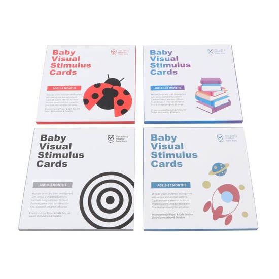 YOSOO Carte d'éducation préscolaire 64pcs Flashcards pour bébé à ...