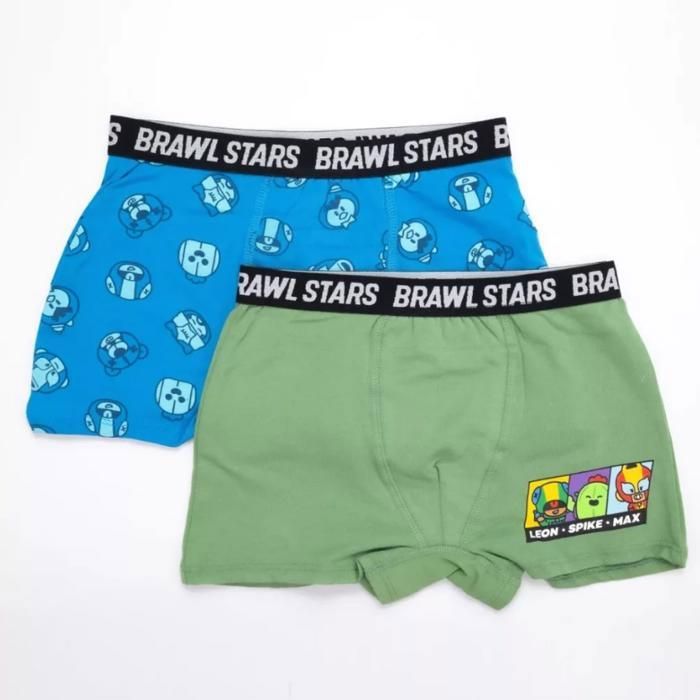 Lot de 2 boxers enfant Brawl Stars caleçon garçon 6 ans bleu ...
