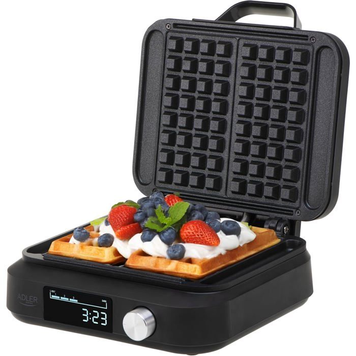 Machine À Gaufres Avec Écran Led Ad 3087,Minuteur Automatique,2200 W,6 ...