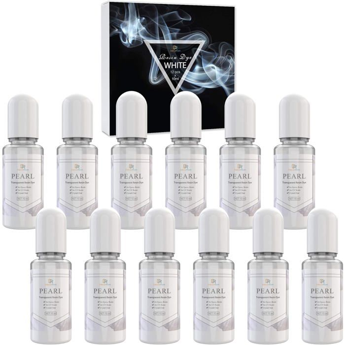 Colorant Résine époxy UV Blanc - 120ml Pigment Résine Epoxy UV ...