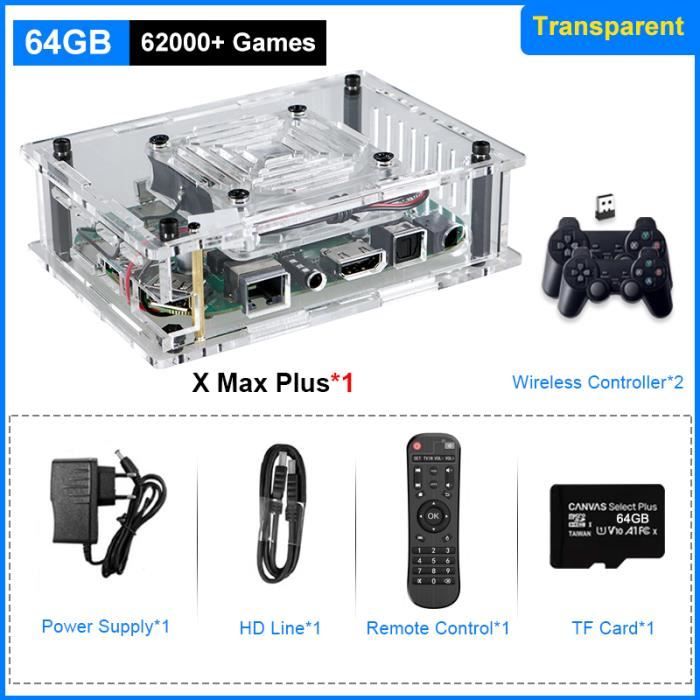 64 Go de blanc T - Super Console X Max Plus Arcade Box, 8K HD Tourists ...