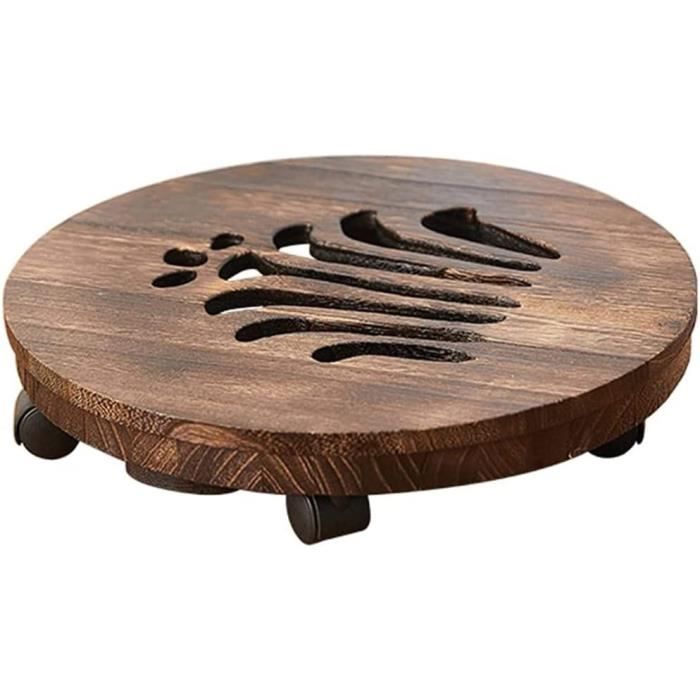 Plateau De Piédestal De Pot De Fleur En Bois Solide, Support De Plante ...
