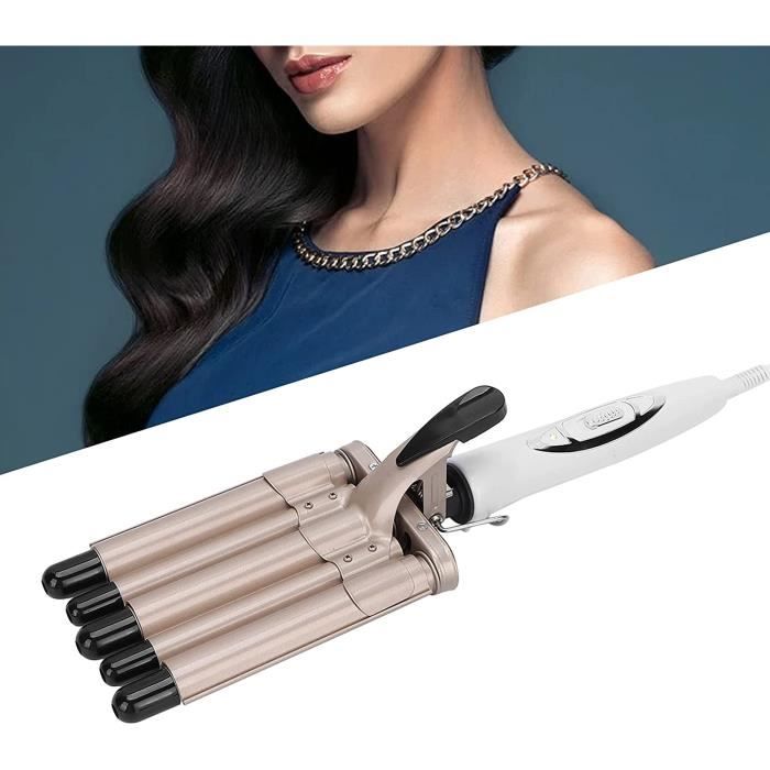 LIWI-Fer à Onduler 5 Barils, Fer à Boucler Grandes Vagues Curl Version Professionnelle, Fer à ...