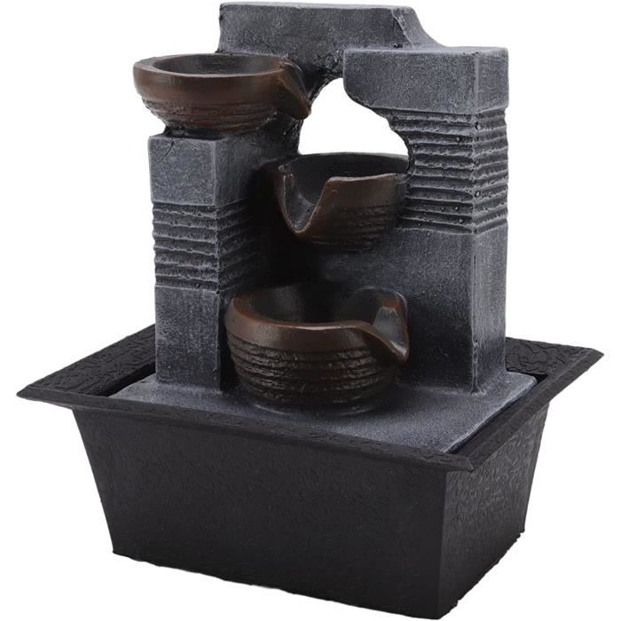 Fontaine de Table, Fontaine d'eau de Table à 4 Niveaux résistante aux intempéries lumière ...