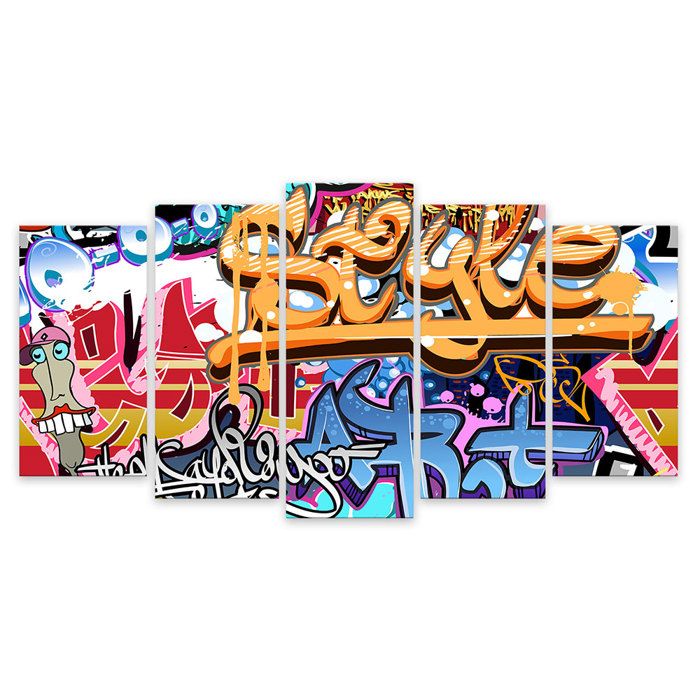Tableau - HXA DECO - Deco Graffiti Style - 150x80 cm - Impression Haute ...