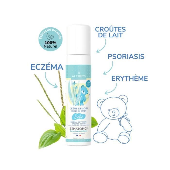 Crème bébé, eczéma, psoriasis, croutes de lait, érythème, Zematopic ...