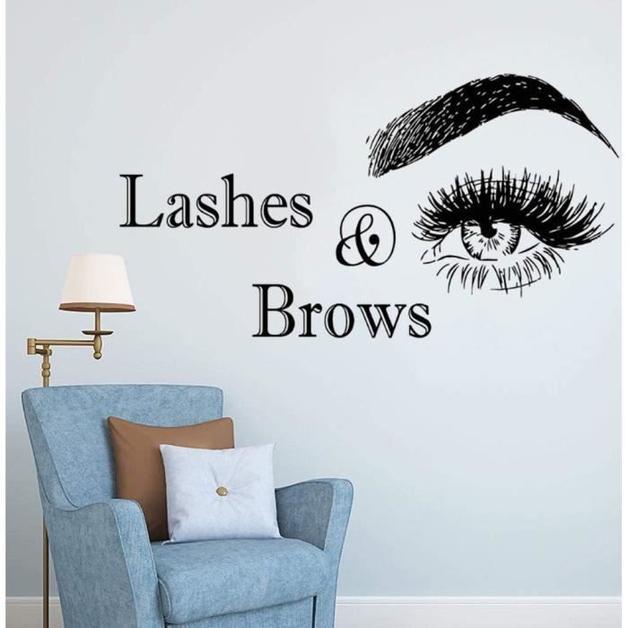 Sticker Art Salon De Beauté Yeux Autocollant De La Maison Papier Peint ...