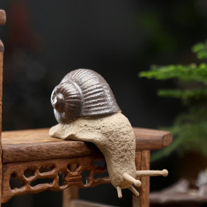 Statue deco,Ornements en céramique,petits escargots,bonsaï Micro ...