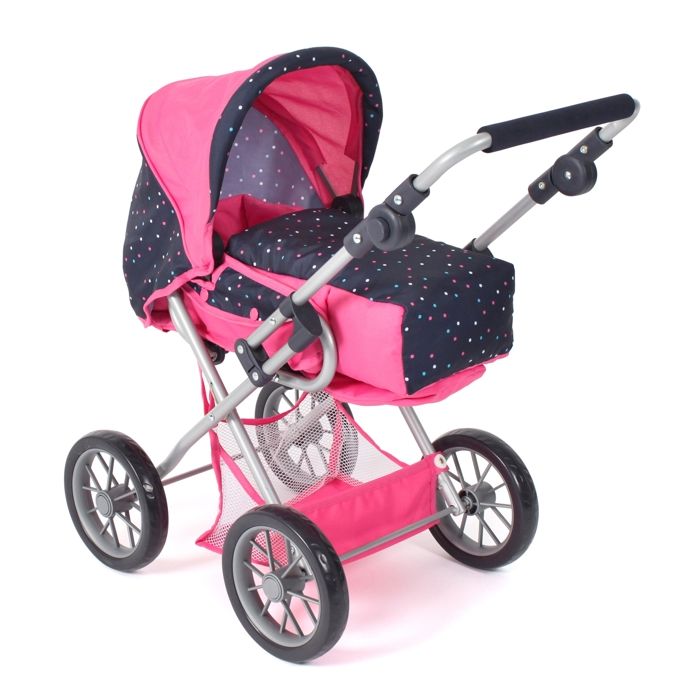 Poussette combinée Leni Rose bleu marine avec pois - Cdiscount Jeux ...