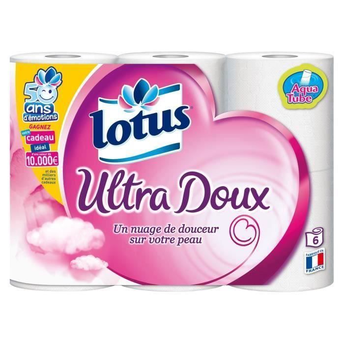 [LOT DE 3] LOTUS Papiers hygiéniques Ultra Doux - 6 rouleaux ...
