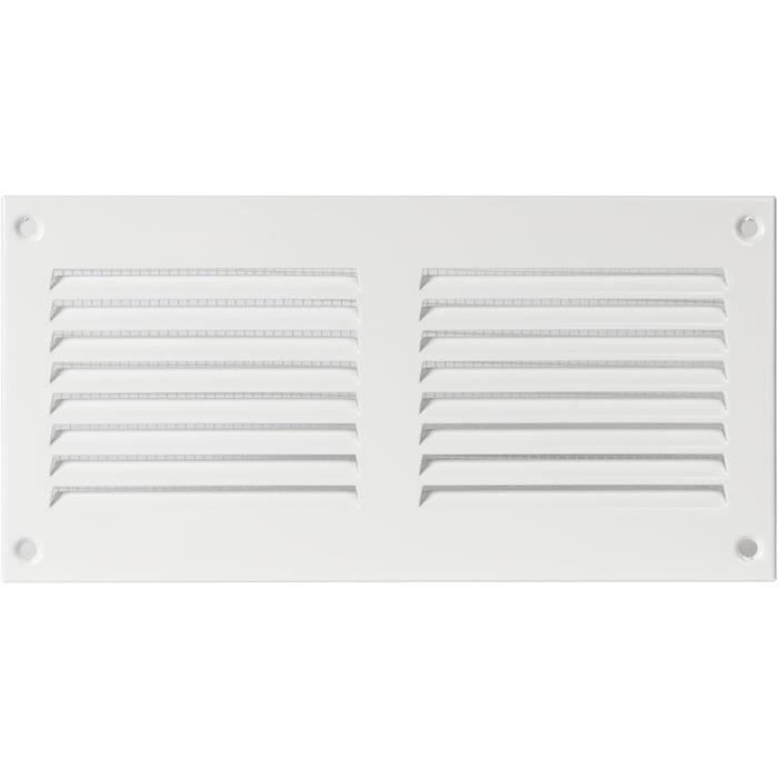Grille D'Aération Blanche De 20 X 10 Cm Grilles D'Air À Retour En Acier ...