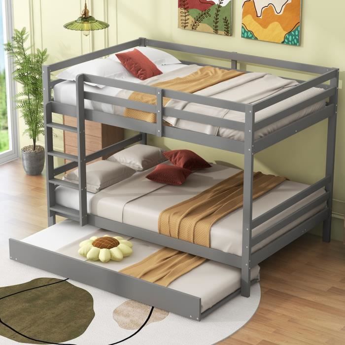 COMANLAI lit mezzaninelit lits pour enfants, lits superposés avec lits ...
