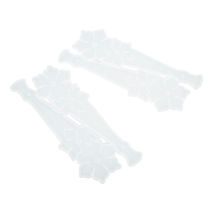 Fafeicy moule époxy 2 pièces moule en Silicone élastique réutilisable ...