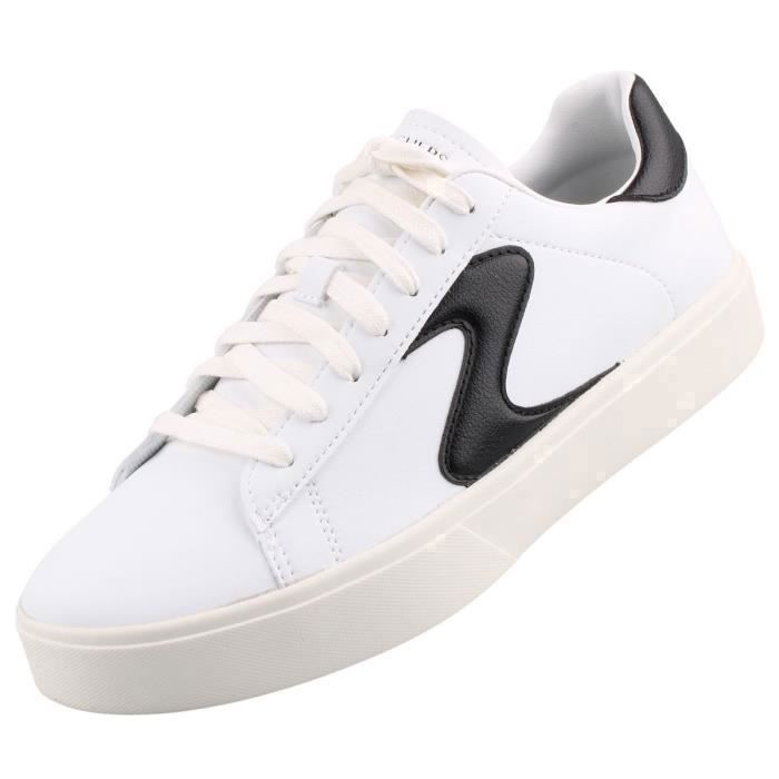 Baskets - SKECHERS - 185016-WBK - Femme - Lacets - Blanc - Design ...