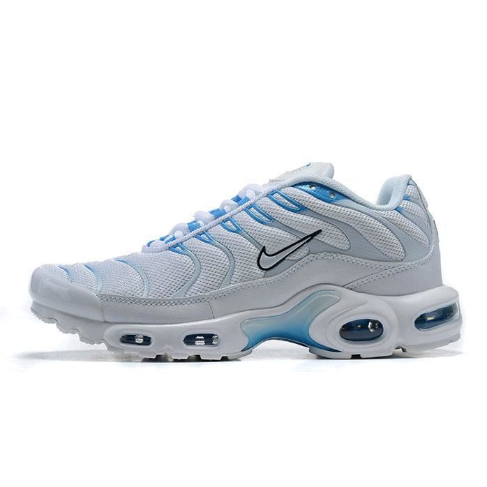 Baskets Nike Air Max TN Plus Blanc Blue Fury Homme Running Chaussures ...