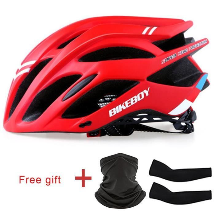 Casque de vélo VTT ultra-léger pour homme et femme - Rouge [D9014 ...