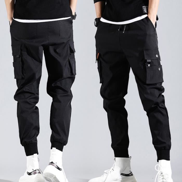 Pantalon de jogging - Cargo pour homme jogging décontracté Hip Black ...