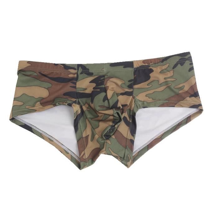 Boxer-shorty,CamSolomon-Boxer en pur coton pour homme,caleçon à angle ...