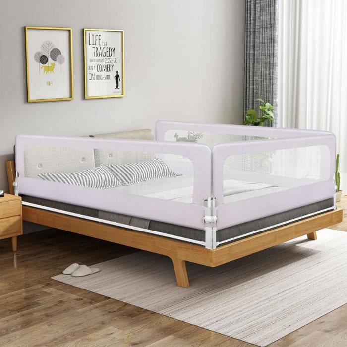 PEACHES Barriere De Lit Bebe 180*70*26cm Bordure de lit d'enfant ...