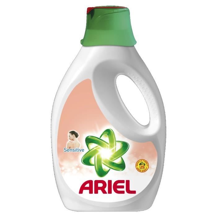 ARIEL Lessive liquide Sensitive 25 lavages 1,625L - Cdiscount Au quotidien
