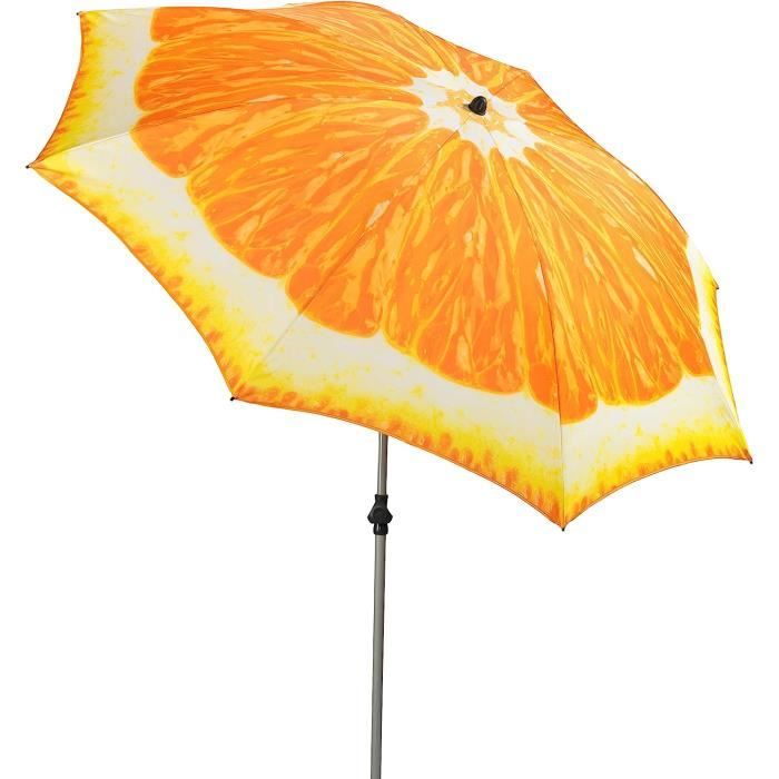 Doppler Funky Fruits Parasol de plage-jardin Protection UV 50+ Orange 2 ...