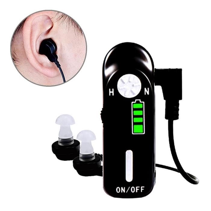 Tbest Casque auditif avec amplificateur de son rechargeable anti-bruit ...