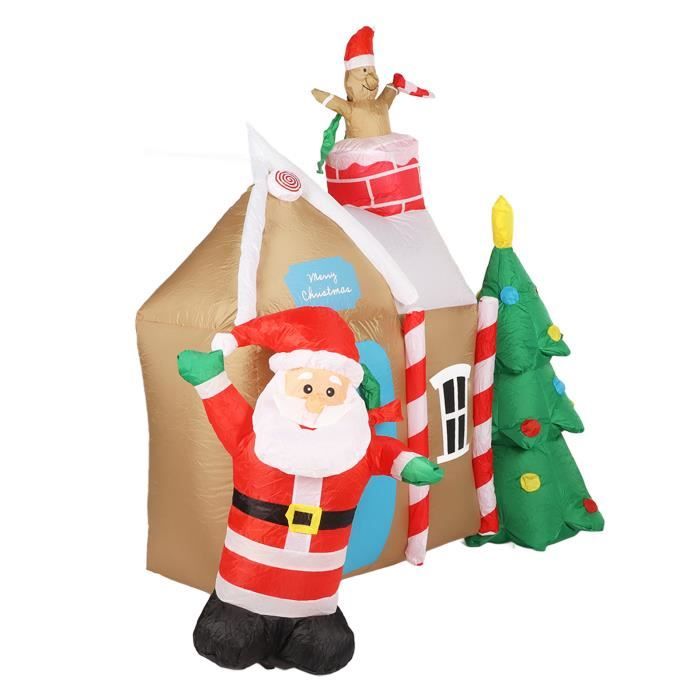 Décoration gonflable de Noël - TMISHION - Maison de Santa gonflable ...