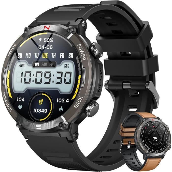 Montre Connectée Homme avec Appel Bluetooth: 1.52" Smartwatch avec 100 ...