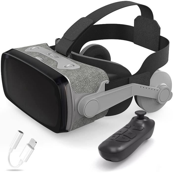 Lunette 3D VR, Casque de Réalité Virtuelle, Casque VR, Contrôleur ...