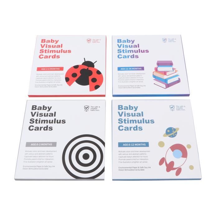 YOSOO Carte d'éducation préscolaire 64pcs Flashcards pour bébé à ...