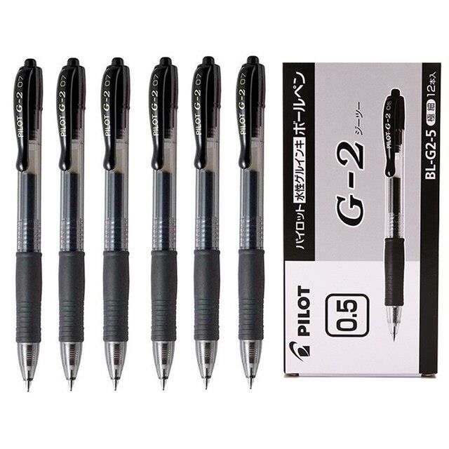 STYLO,0.5mm-12 pieces Blue ink--Ensemble de stylos à encre Gel ...
