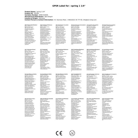 Clapet Anti-Retour 1 1/4 Pouce en Laiton avec Ressort - Cdiscount Bricolage