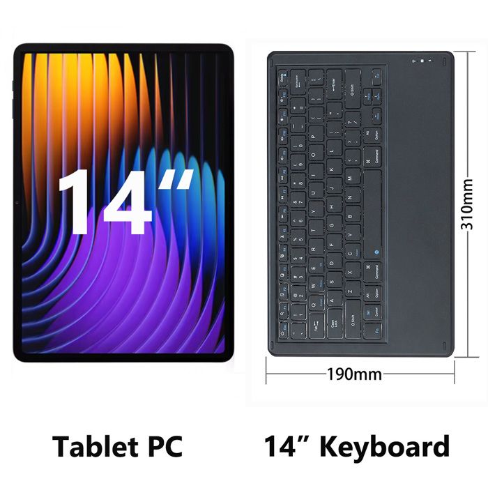 Nenmone Mpad15 2 en 1 tablette An oid14 SIM réseau 14 "écran tactile ...